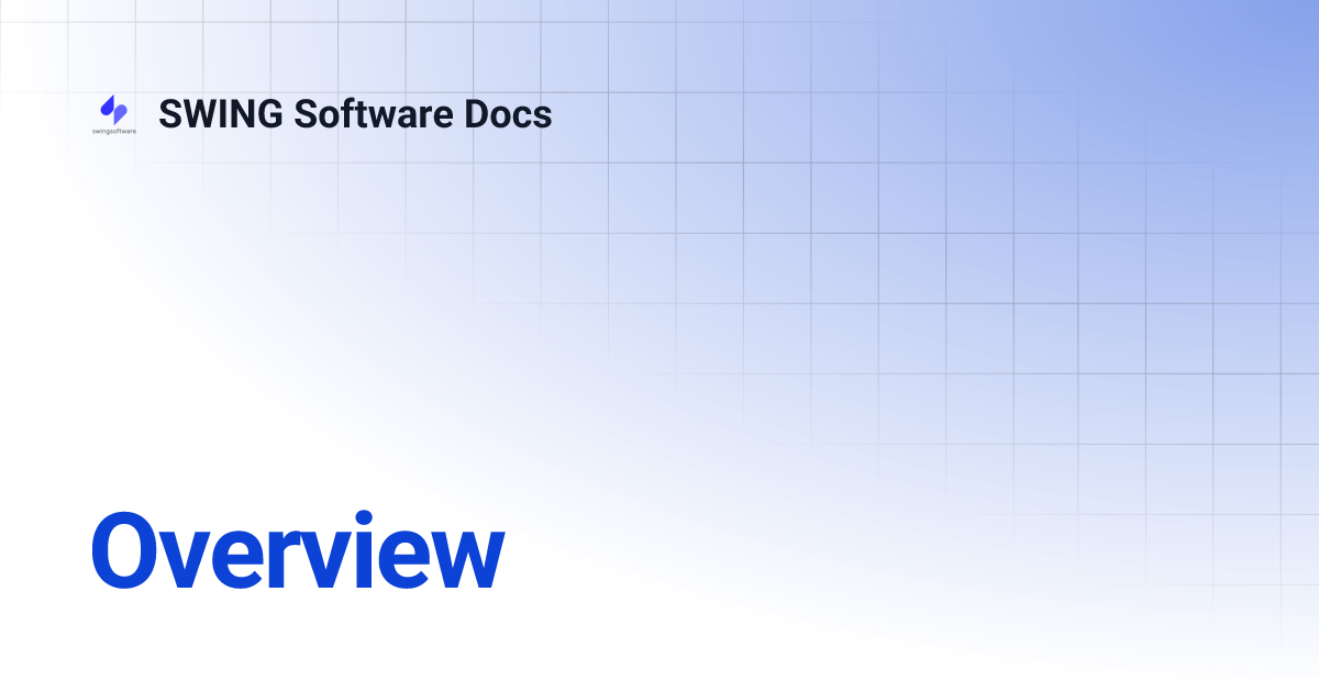 Overview | SWING Software Docs